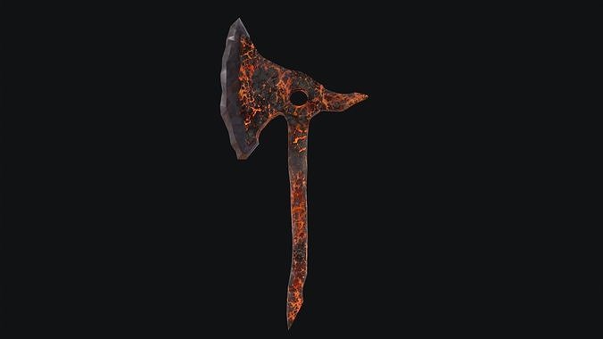 3D model Demon Axe VR / AR / low-poly | CGTrader