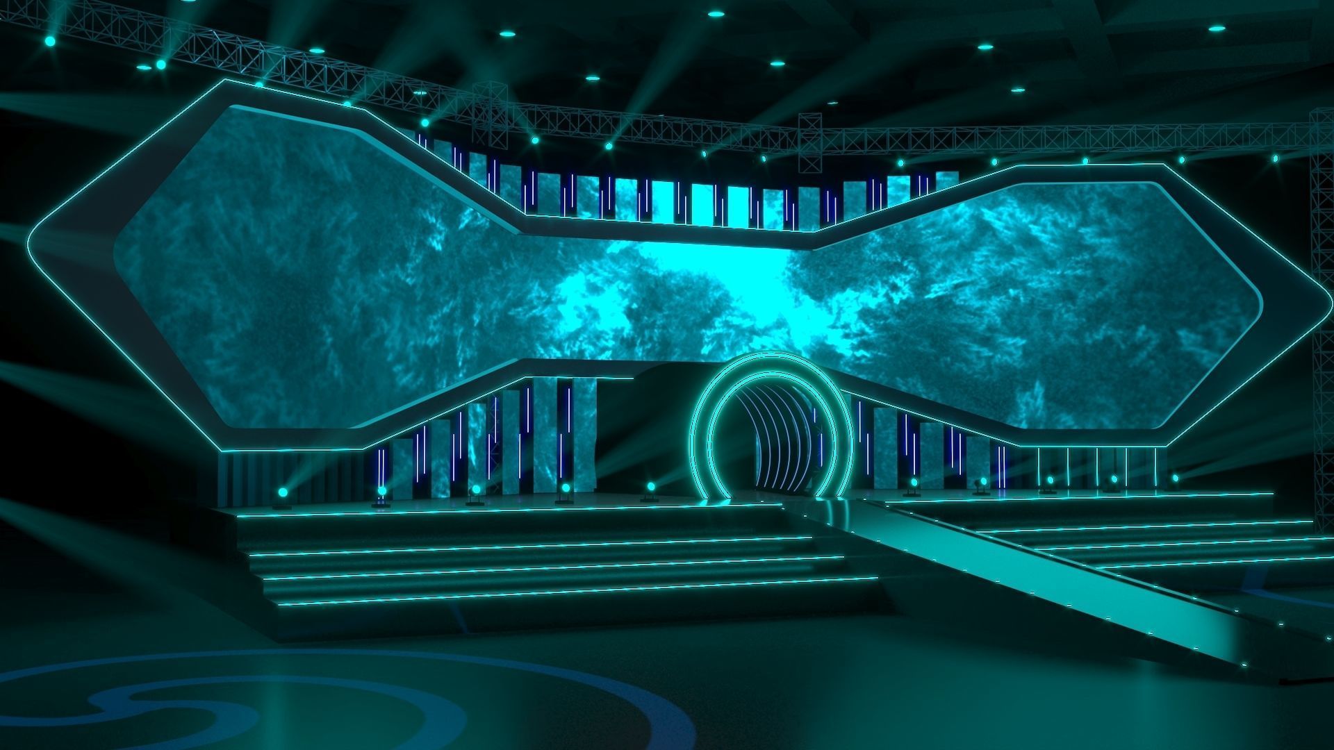 Virtual Stage 3D model | CGTrader