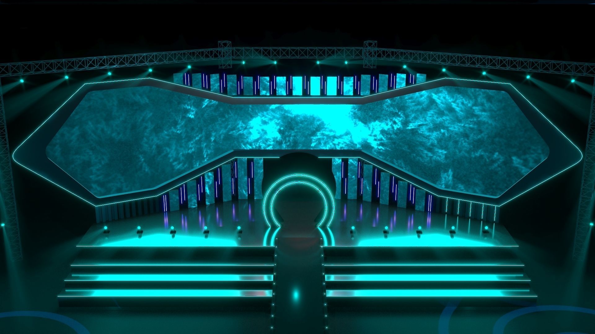 Virtual Stage 3D model | CGTrader