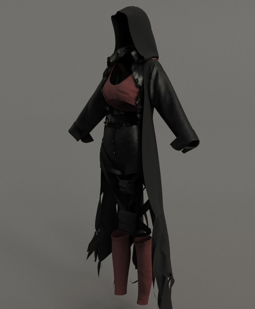 Anime Costume 3D model | CGTrader