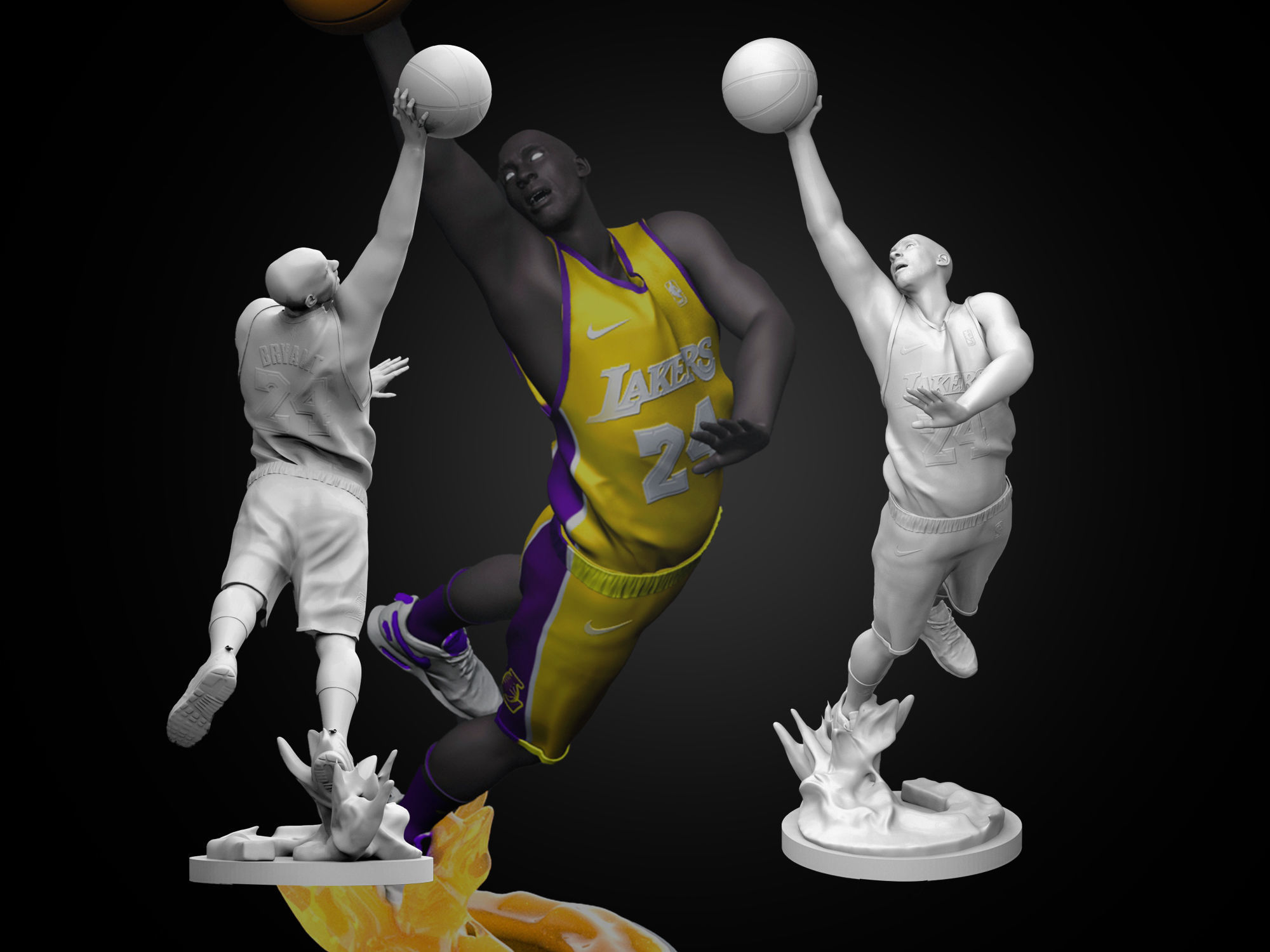 Kobe Bryant 3D Printable 5 3D model 3D printable | CGTrader