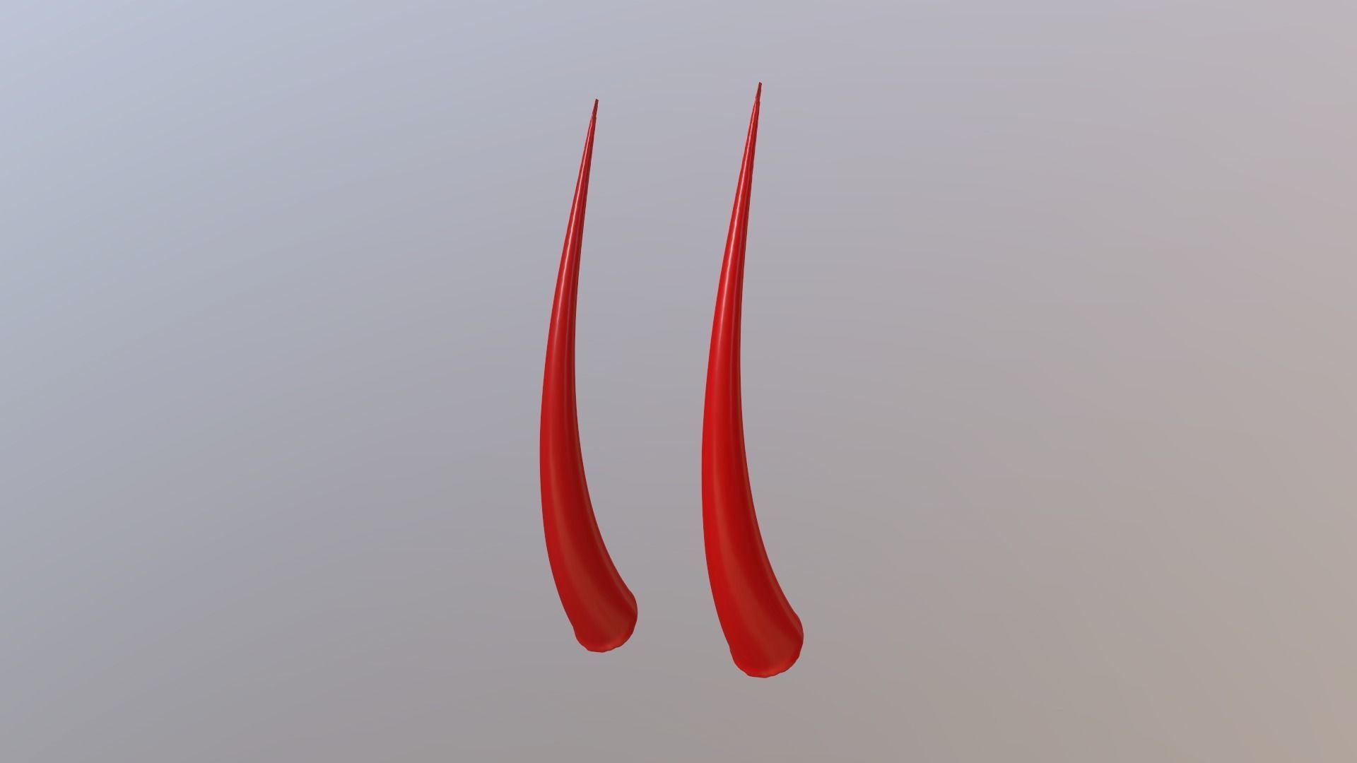 Demon horns cosplay prop free 3D model 3D printable | CGTrader