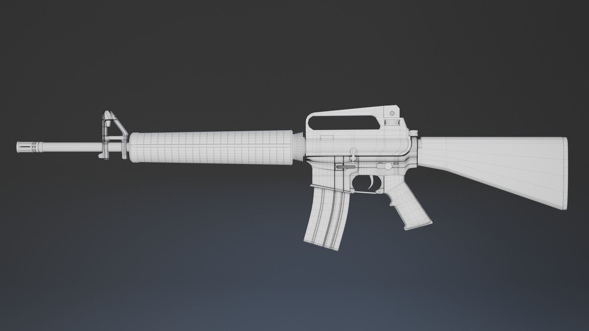 3D model M16 Rifle VR / AR / low-poly | CGTrader