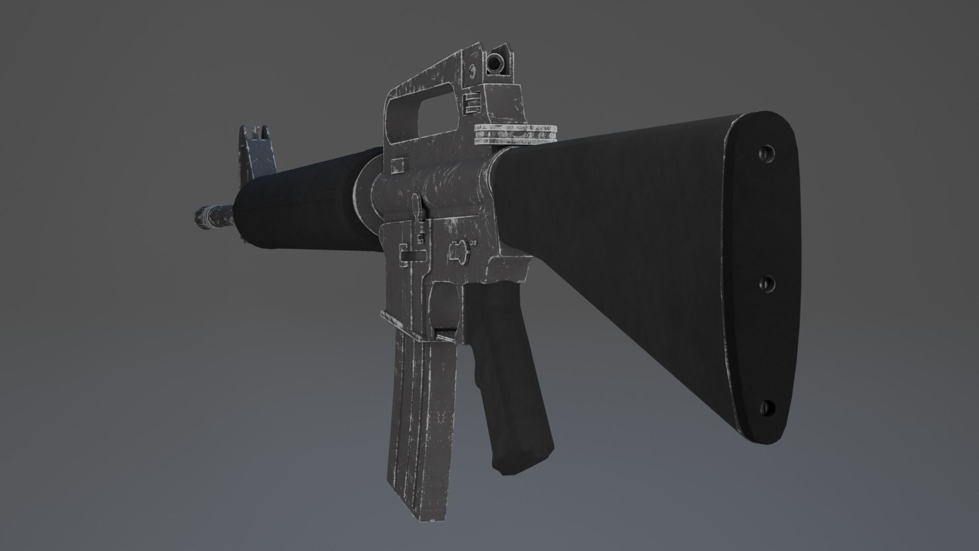 3D model M16 Rifle VR / AR / low-poly | CGTrader