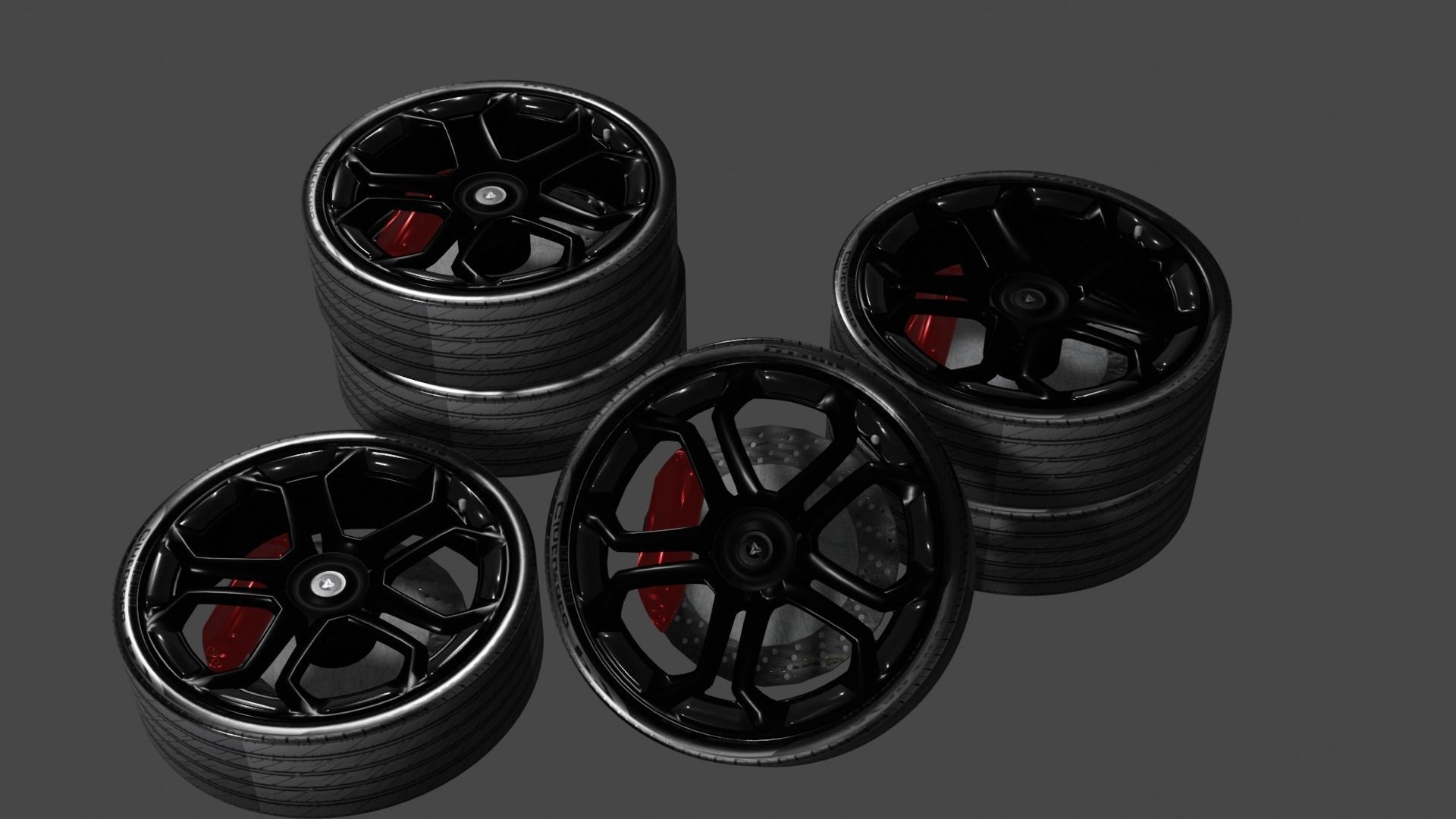 car sport wheels free VR / AR / low-poly 3D model | CGTrader