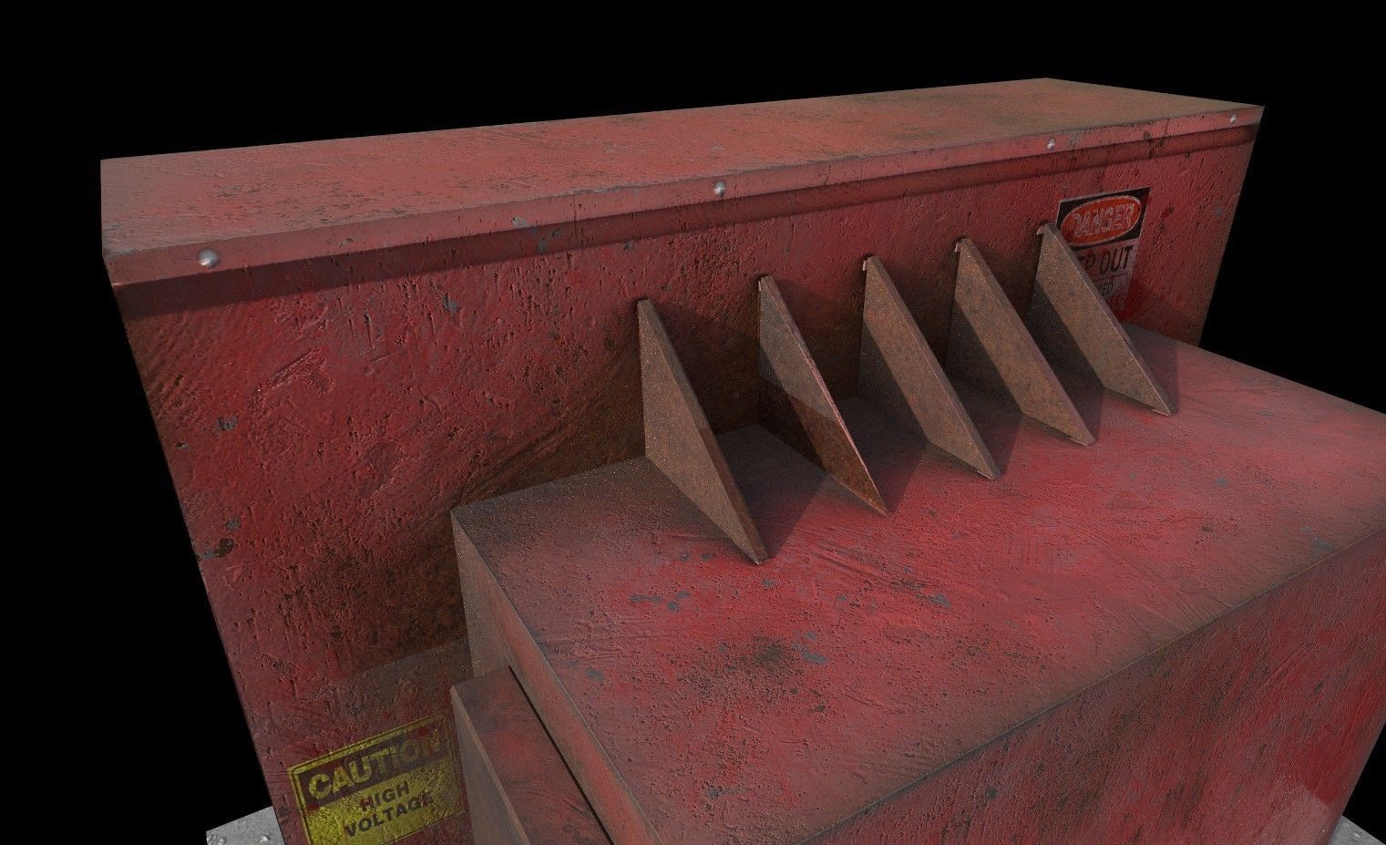 3D model industrial transformer - Low Poly - PBR VR / AR / low-poly ...