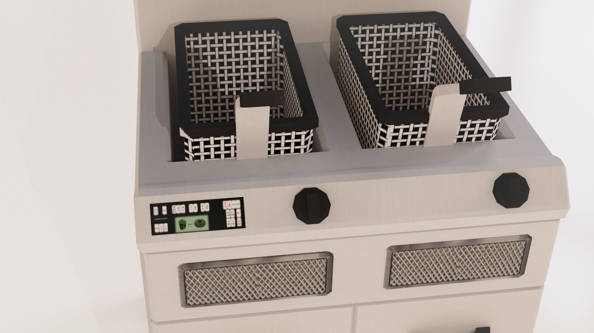 3D model Fryer Low Poly - PBR 2K VR / AR / low-poly | CGTrader