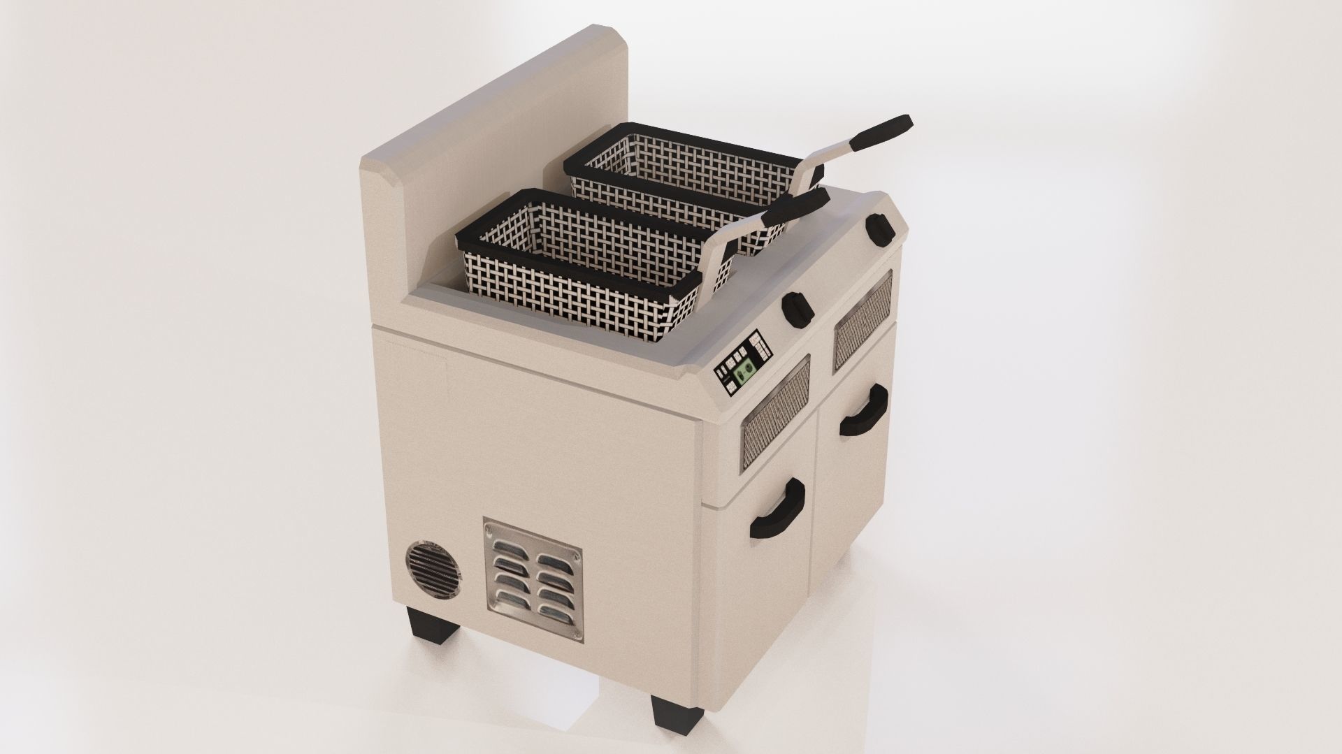 3D model Fryer Low Poly - PBR 2K VR / AR / low-poly | CGTrader