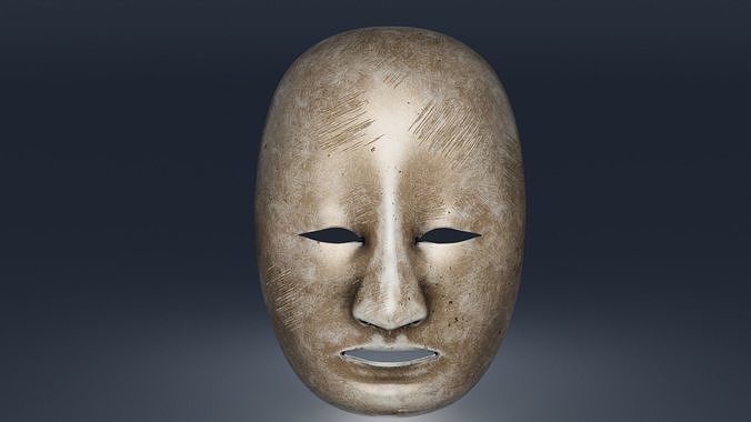 Ancient Noh Mask 3D model | CGTrader