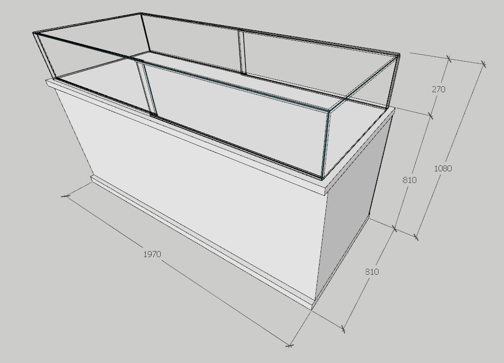 Glass Display Cabinet 3D model free 3D model 3D printable | CGTrader