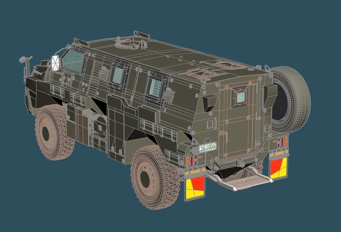 JGSDF MRAP Bushmaster 3D model | CGTrader