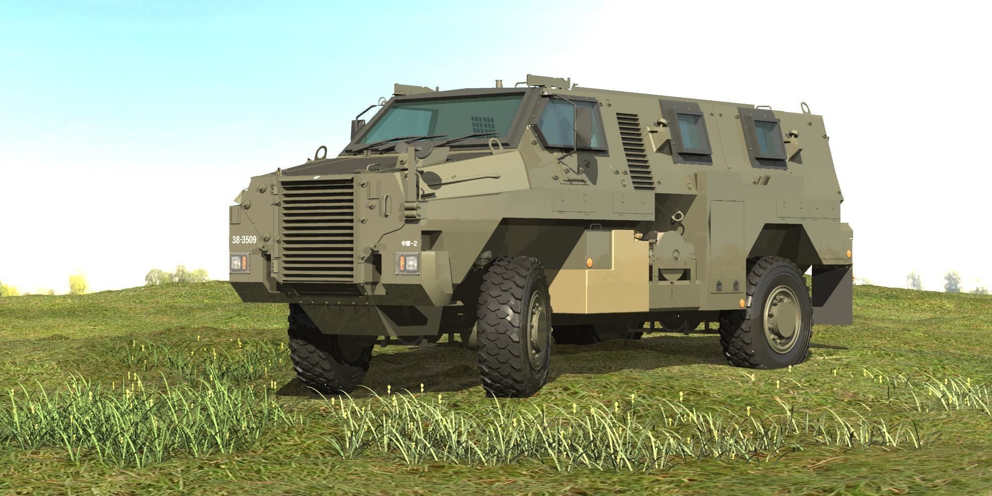 JGSDF MRAP Bushmaster 3D model | CGTrader