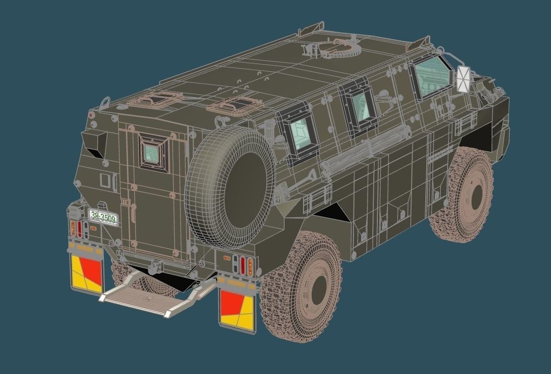 JGSDF MRAP Bushmaster 3D model | CGTrader