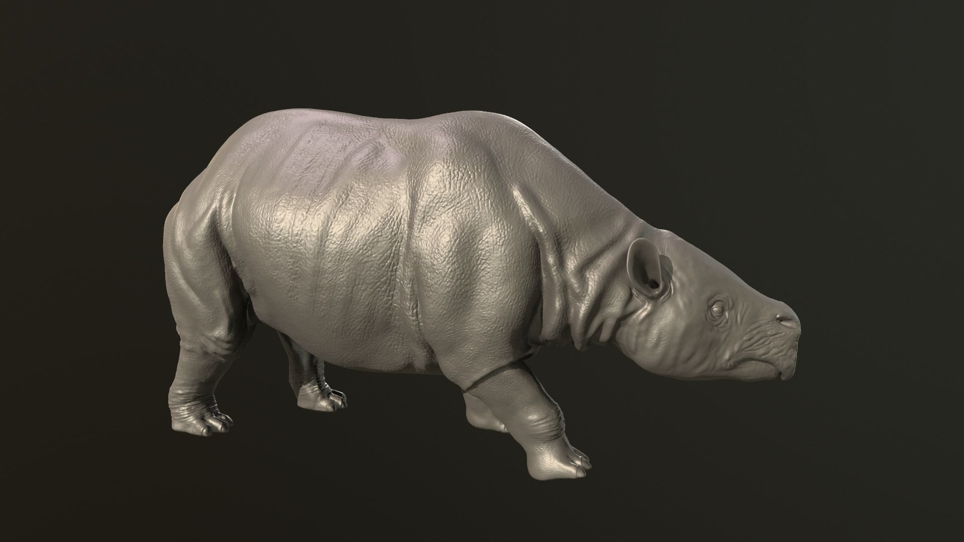 Toxodon rhinoceros 3D model 3D printable | CGTrader