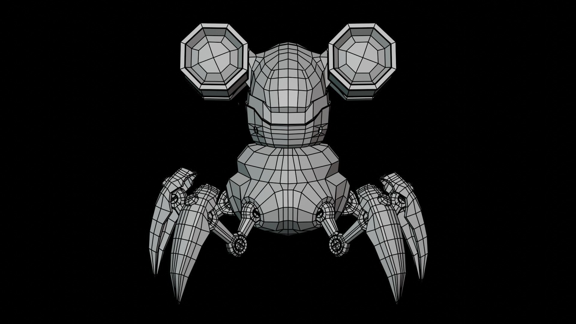 3D model Spider Cartoon Robot VR / AR / low-poly | CGTrader