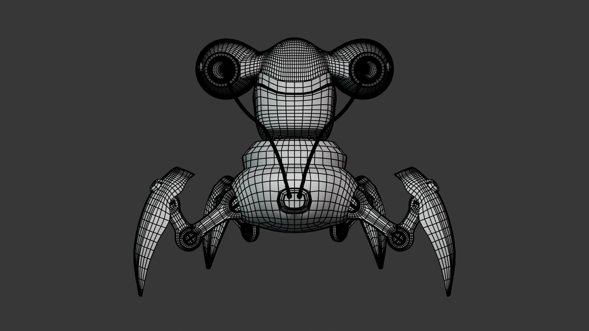 3D model Spider Cartoon Robot VR / AR / low-poly | CGTrader