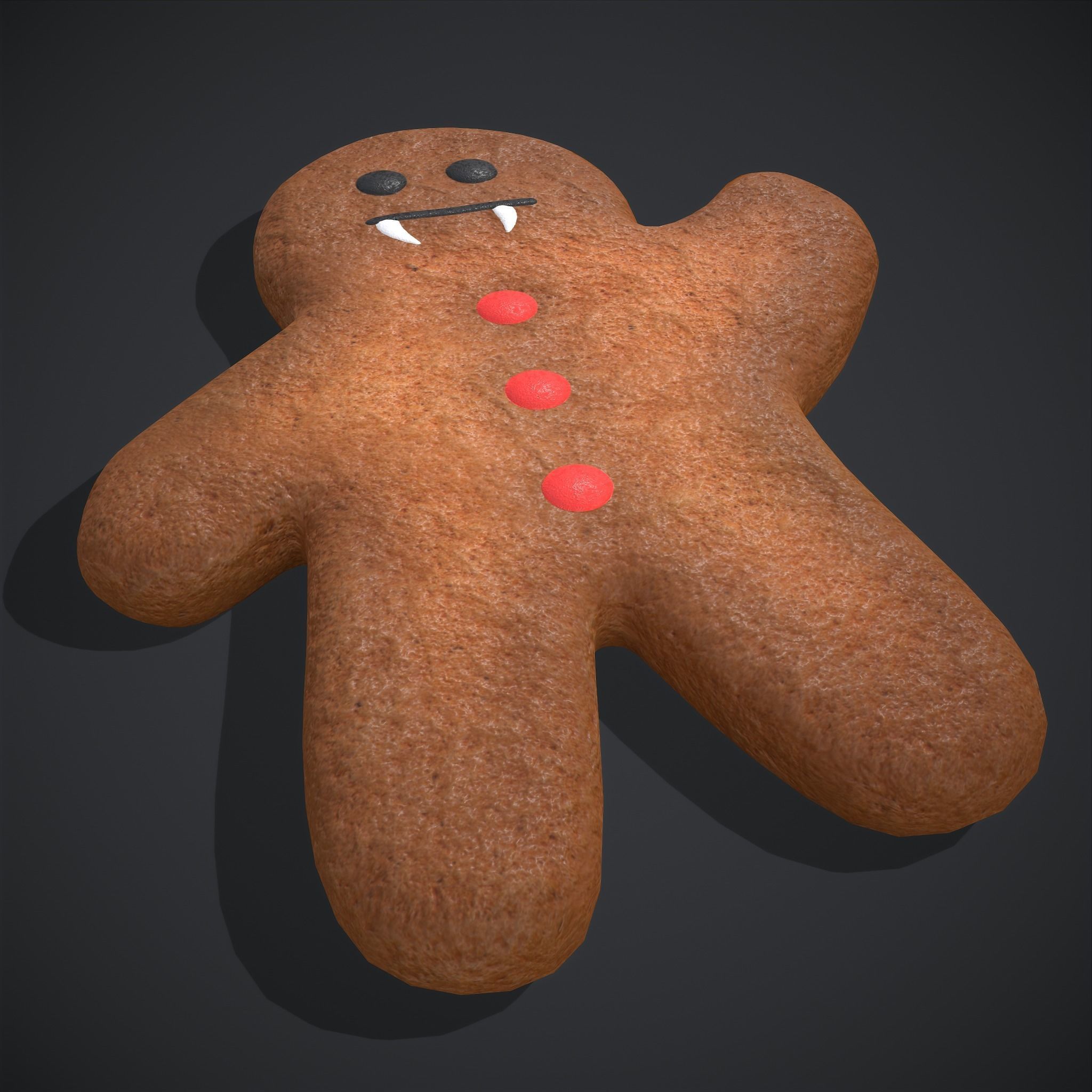3D model Evil Ginger Bread Man VR / AR / low-poly | CGTrader