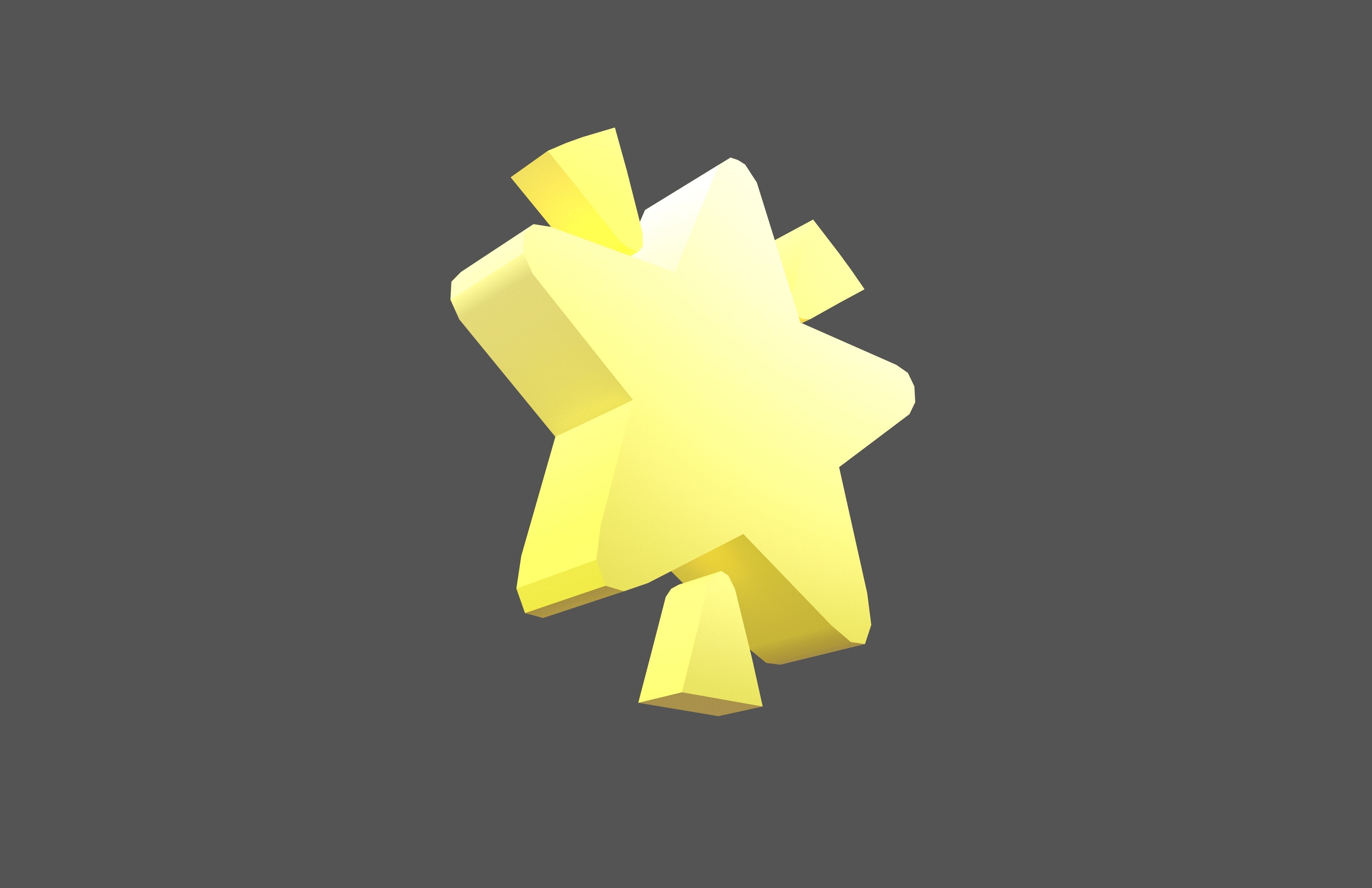 3D model Glowing Star v1 006 VR / AR / low-poly | CGTrader
