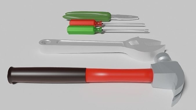 3D model Blender Tool Model Pack VR / AR / low-poly | CGTrader