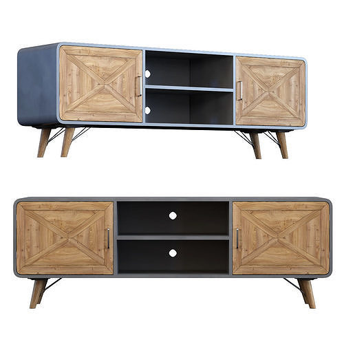 Lowboard X Factory 2 Doors 160 3D model | CGTrader