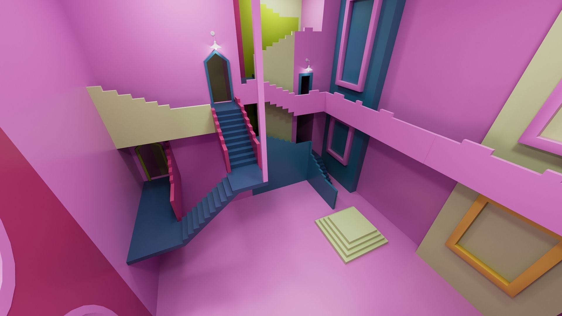 3D model Squid Game Artistic room 3D Model VR / AR / low-poly | CGTrader