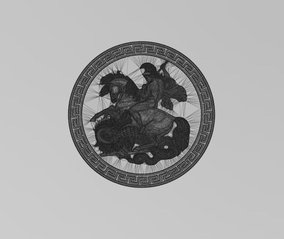 coin Saint-George 3D model 3D printable | CGTrader