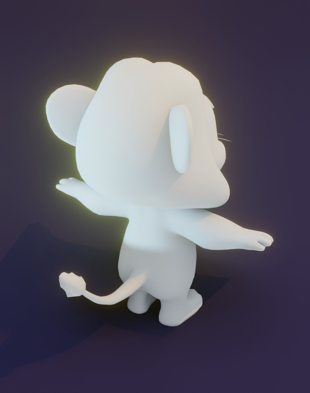 3D model Cartoon Lion Rigged Base Mesh 3D Model VR / AR / low-poly ...