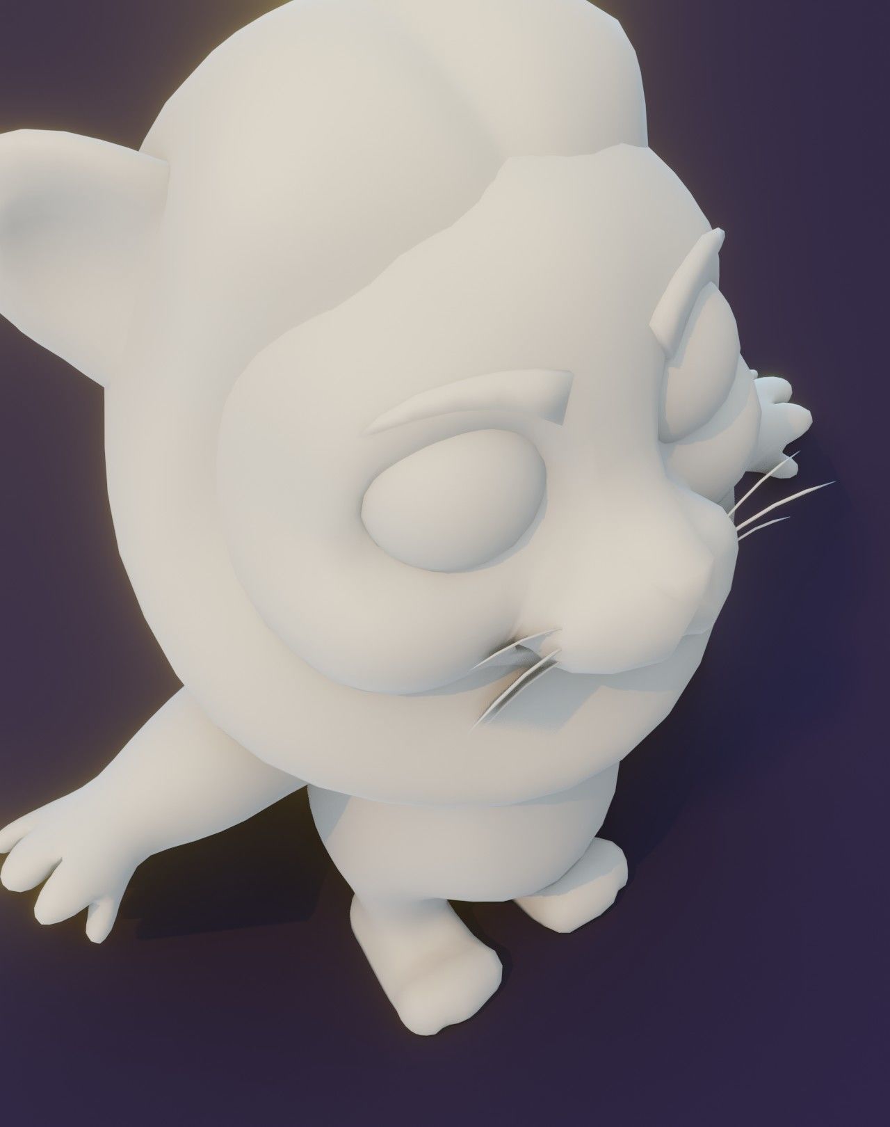 3D model Cartoon Lion Rigged Base Mesh 3D Model VR / AR / low-poly ...