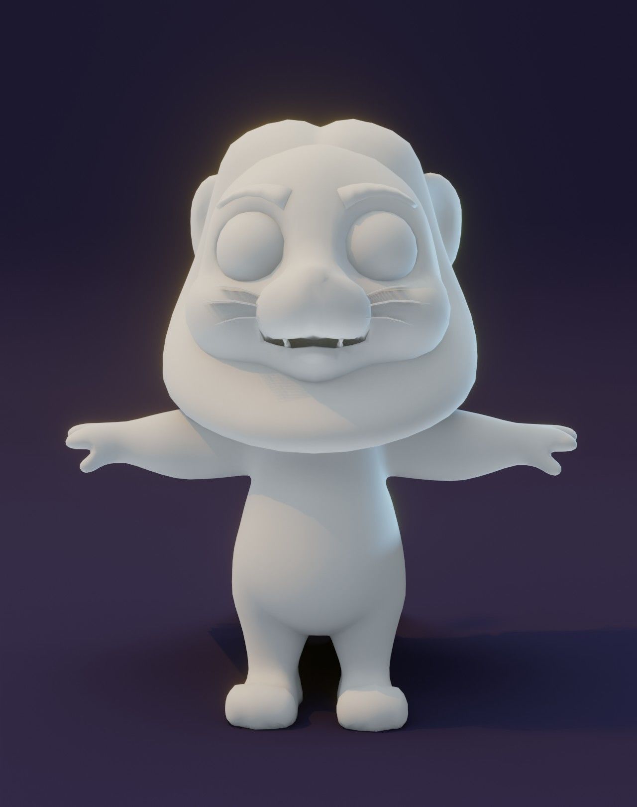 3D model Cartoon Lion Rigged Base Mesh 3D Model VR / AR / low-poly ...