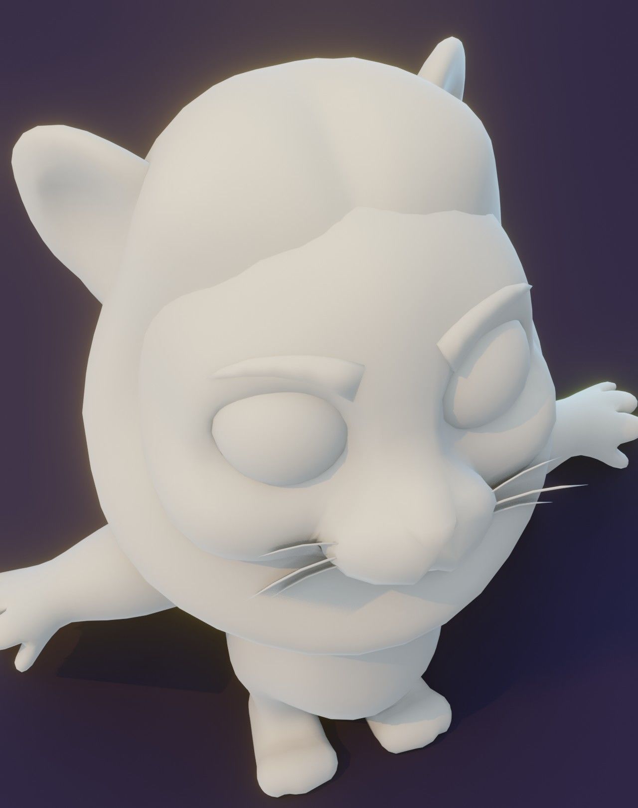 3D model Cartoon Lion Rigged Base Mesh 3D Model VR / AR / low-poly ...