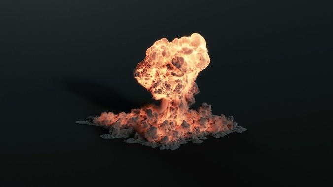 Big explosion 3D model animated | CGTrader