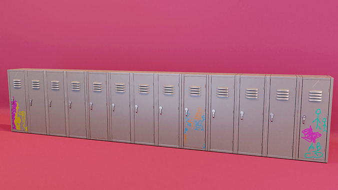 3D model Kids School Locker VR / AR / low-poly | CGTrader