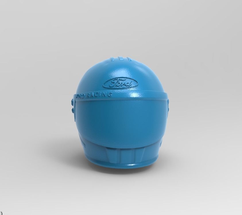helmet ford classic car racing 3D model 3D printable | CGTrader