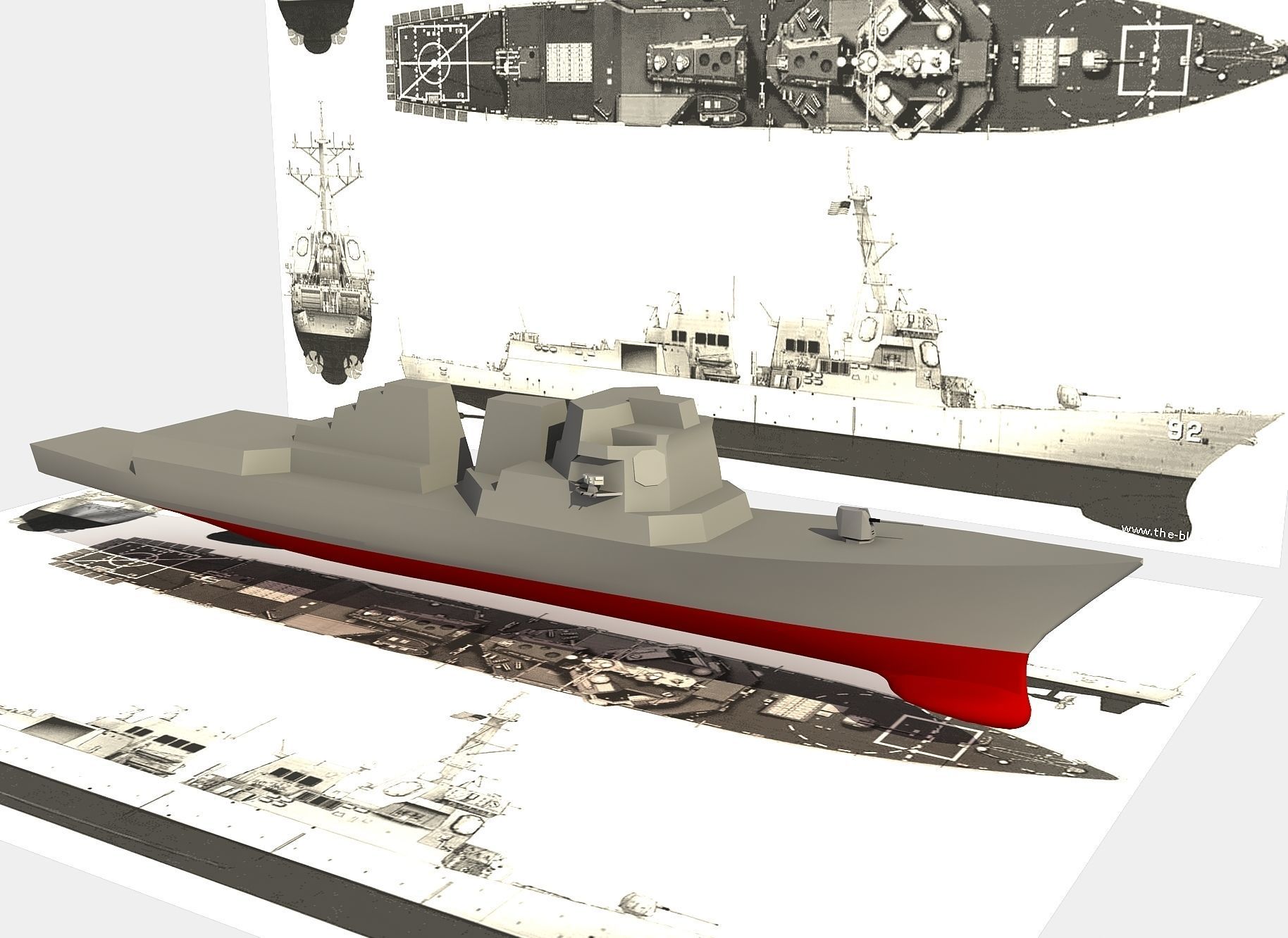 USS SPRUANCE-ARLEIGH BURKE 3D model | CGTrader