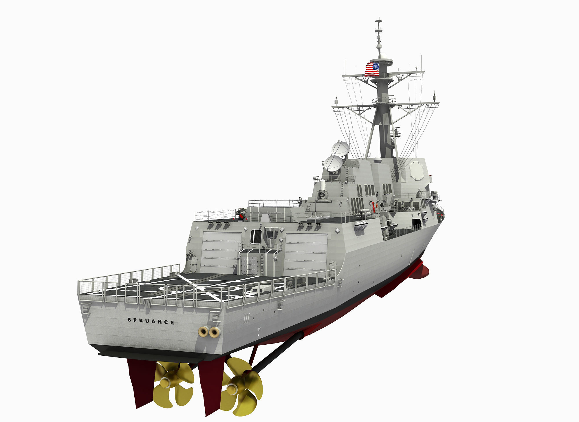 USS SPRUANCE-ARLEIGH BURKE 3D model | CGTrader