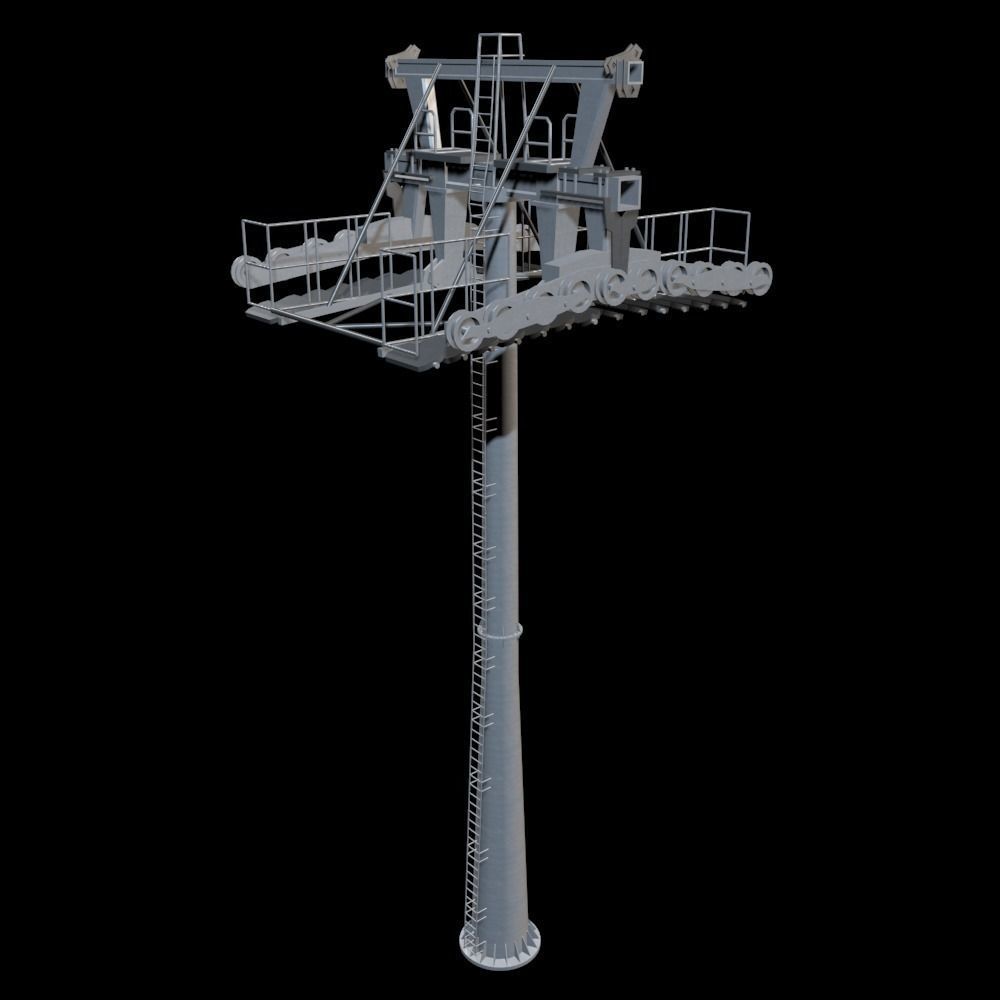 3D model Ropeway Tower VR / AR / low-poly | CGTrader