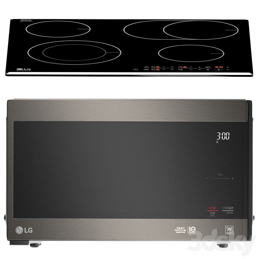 LG kitchen appliances set 4 3D model | CGTrader
