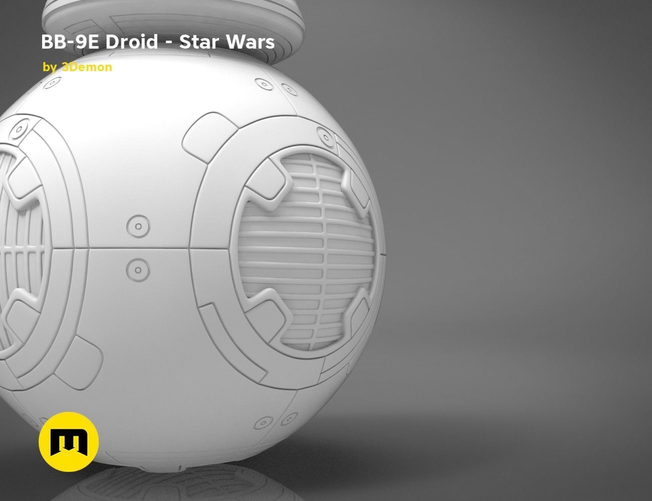 BB-9E Droid - Star Wars 3D model 3D printable | CGTrader
