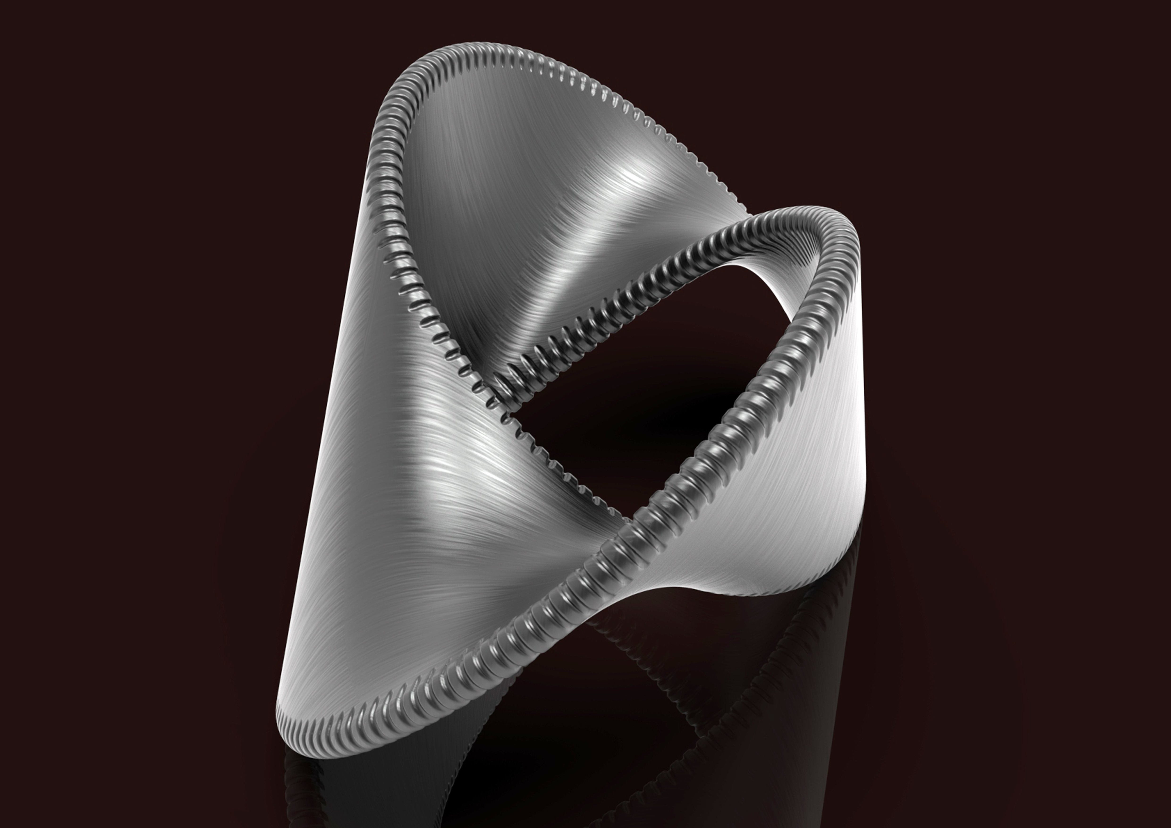 hexelb ring in shape of spiral 3D model 3D printable | CGTrader