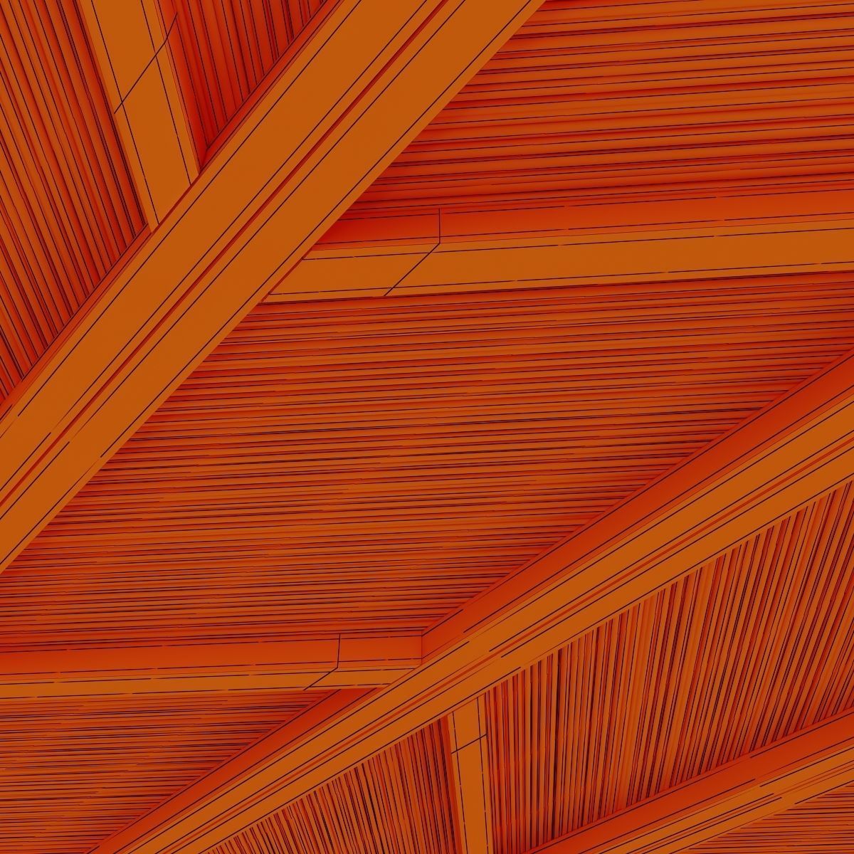 Ceiling diagonal branch straight n2 3D model | CGTrader