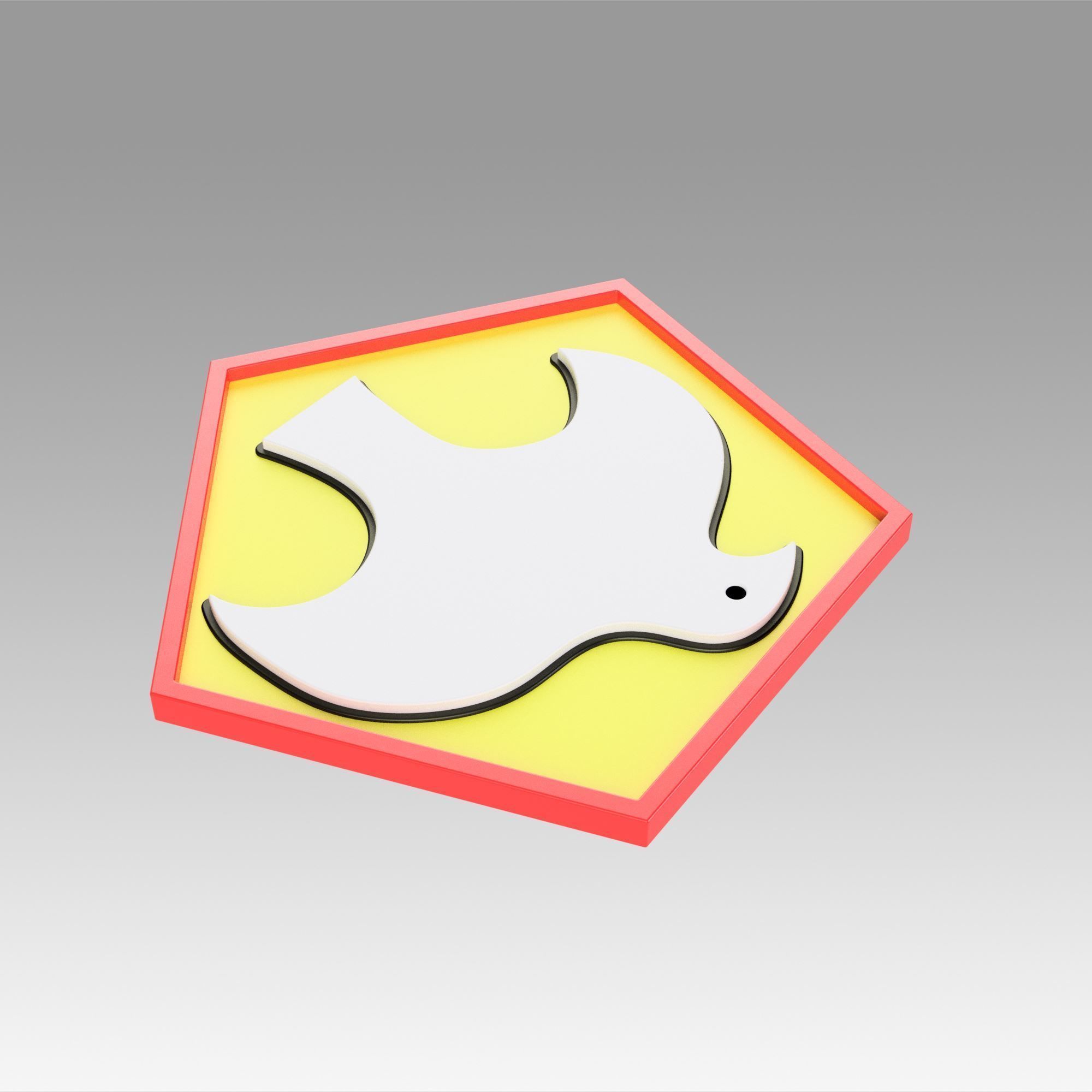 Peacemaker logo Emblem 3D model 3D printable | CGTrader