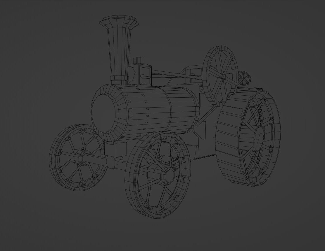 3D model Burrell Traction Engine VR / AR / low-poly | CGTrader