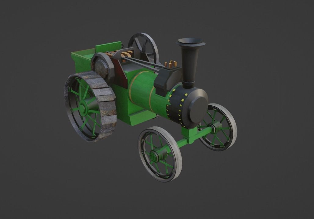 3D model Burrell Traction Engine VR / AR / low-poly | CGTrader