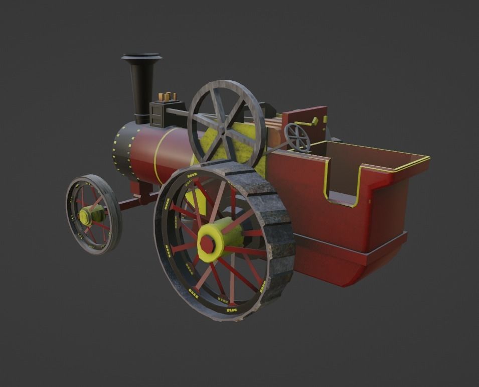 3D model Burrell Traction Engine VR / AR / low-poly | CGTrader