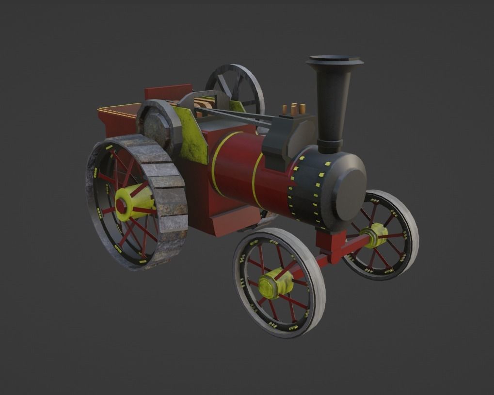 3D model Burrell Traction Engine VR / AR / low-poly | CGTrader