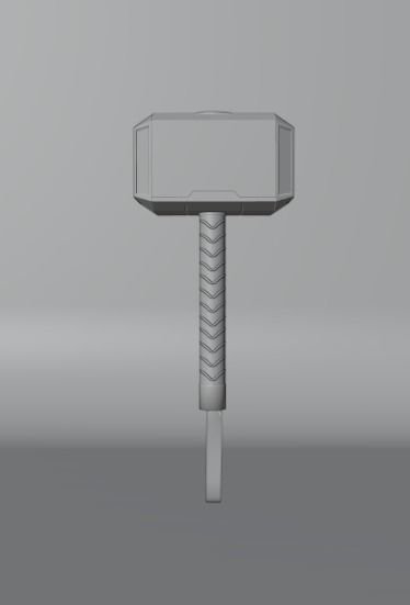 3D model Low-poly Mjolnir thor hammer VR / AR / low-poly | CGTrader