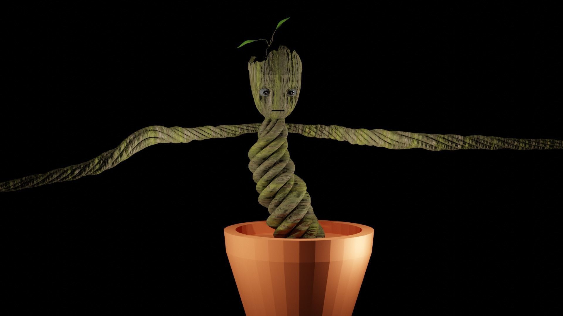 groot from avengers free VR / AR / low-poly 3D model | CGTrader