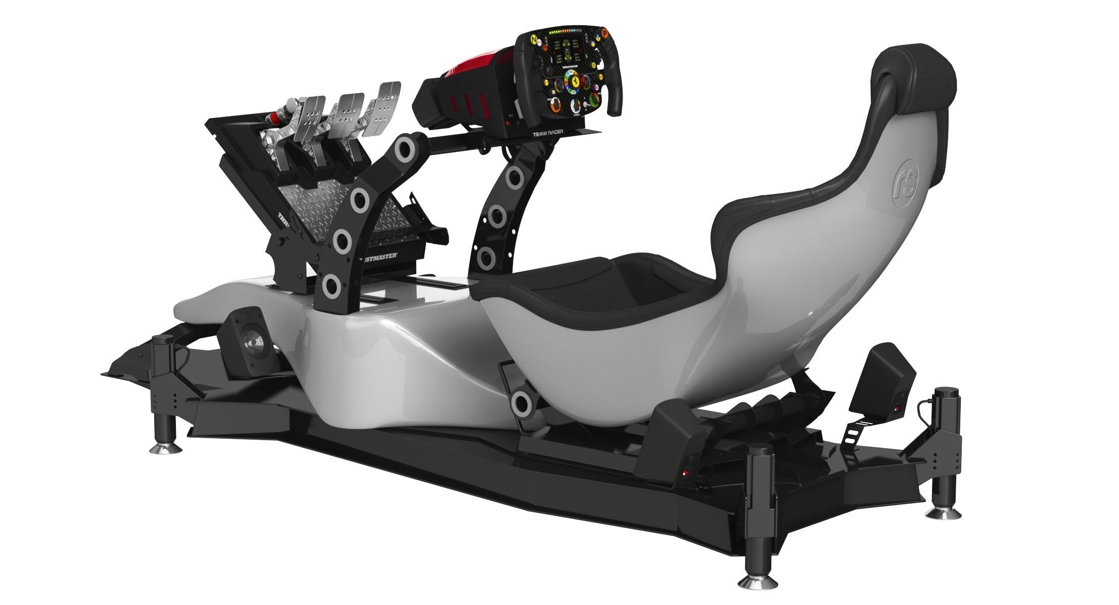 RSeat Formula V2 Racing Simulator Cockpit Triple Display 3D model ...