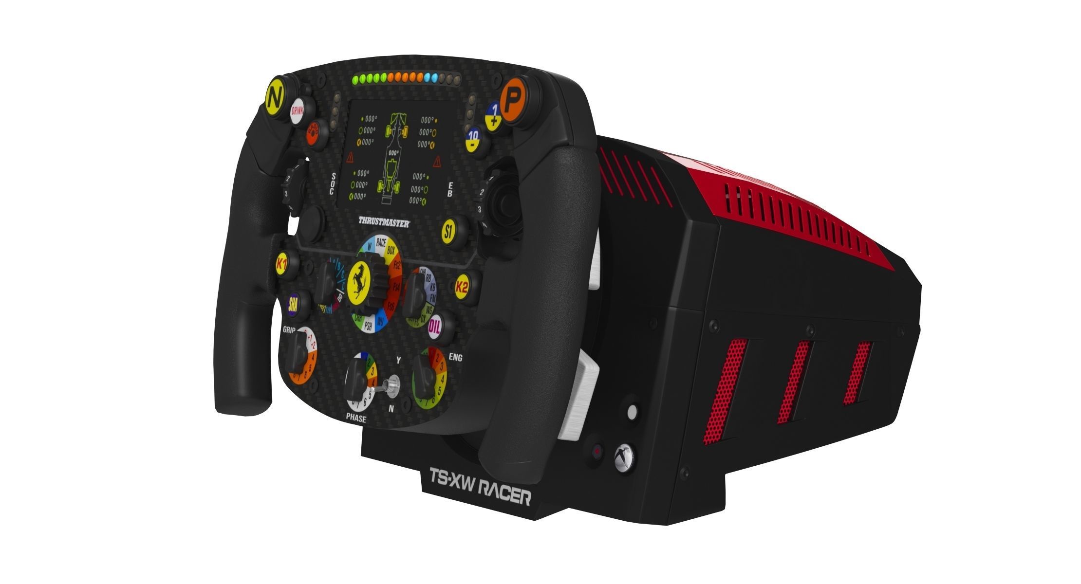 RSeat Formula V2 Racing Simulator Cockpit Triple Display 3D model ...