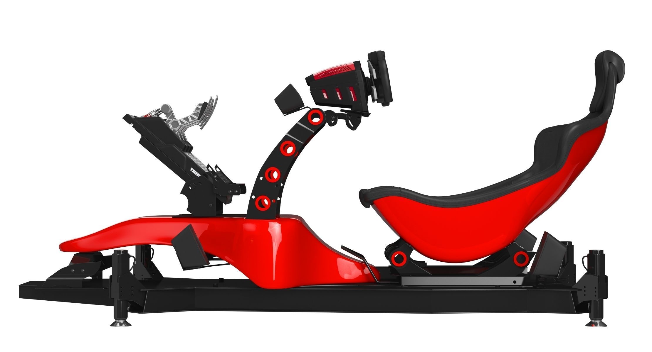 Formula 1 Racing Game Simulator Seat Triple Display 3D model | CGTrader